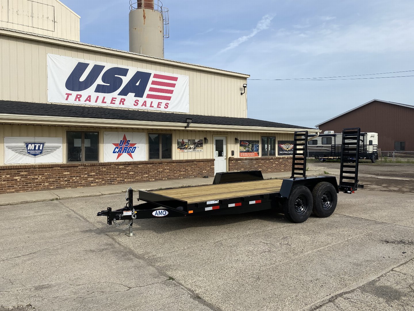 New 2025 AMO 82X16 14k Equipment Trailer | Wayland Michigan
