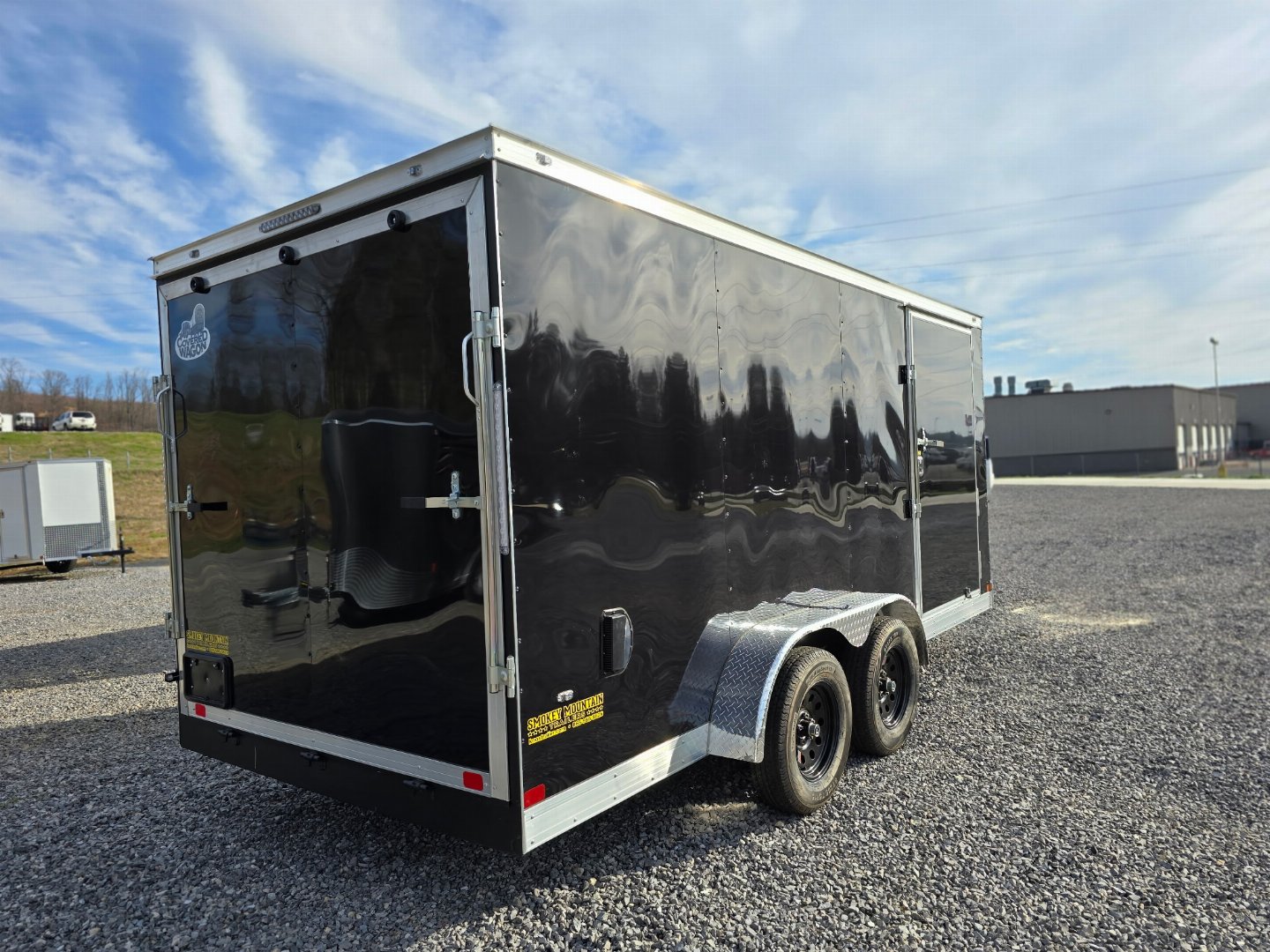 New 2025 Covered Wagon Trailers 7X16 TA2 7' BAR LOCK Cargo / Enclosed ...