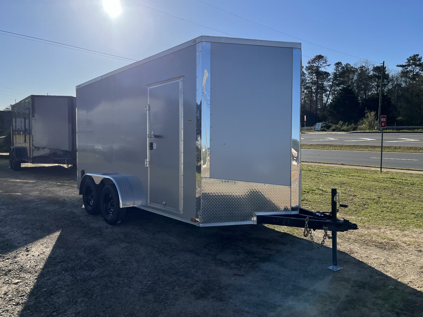 New 2025 Spartan 7x14 Enclosed Trailer, Silver PolyCor, STABLEDECK, 7 ...