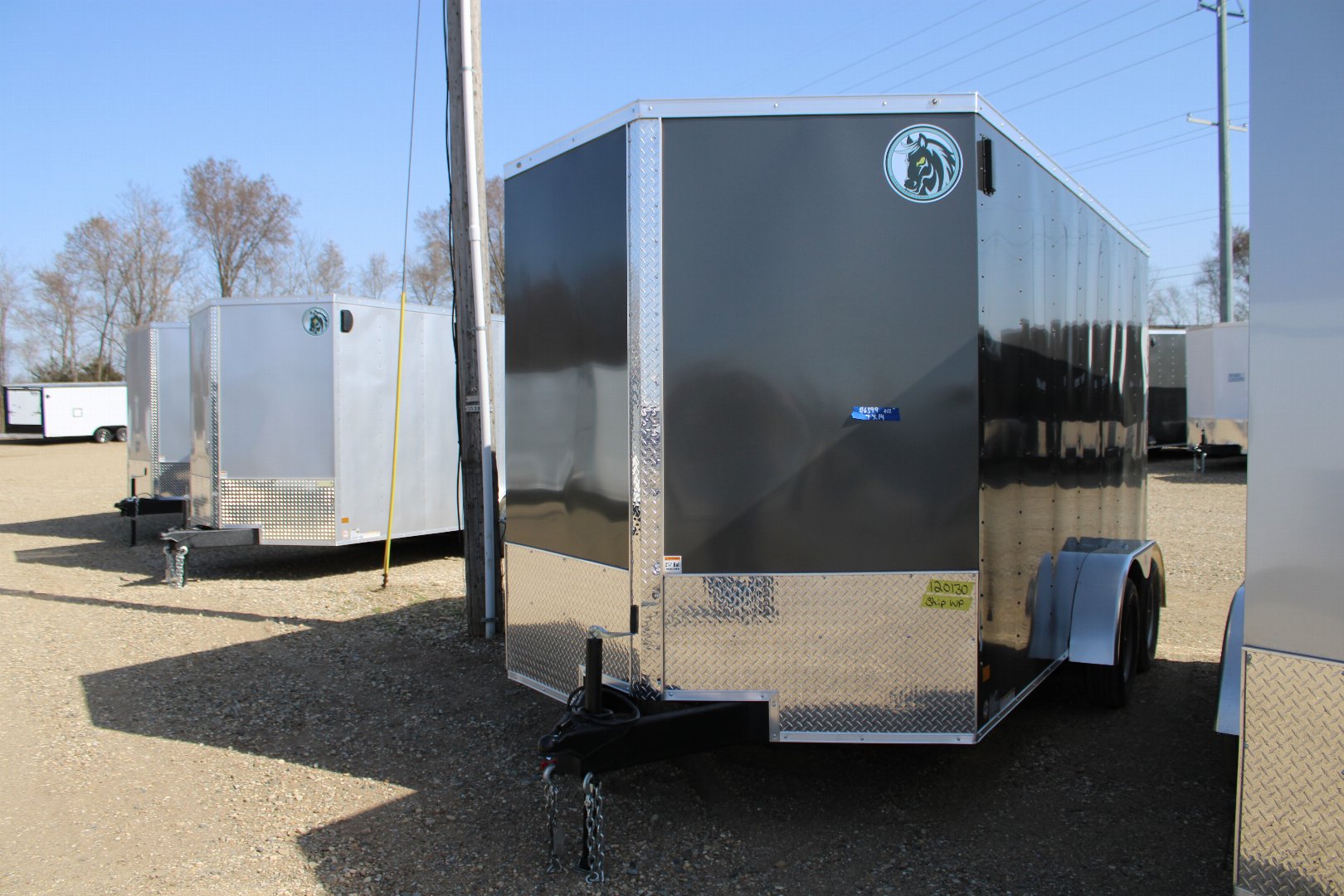 New 2025 Darkhorse Cargo 7X14 RD ENCLOSED TRAILER WITH 7FT INTERIOR ...
