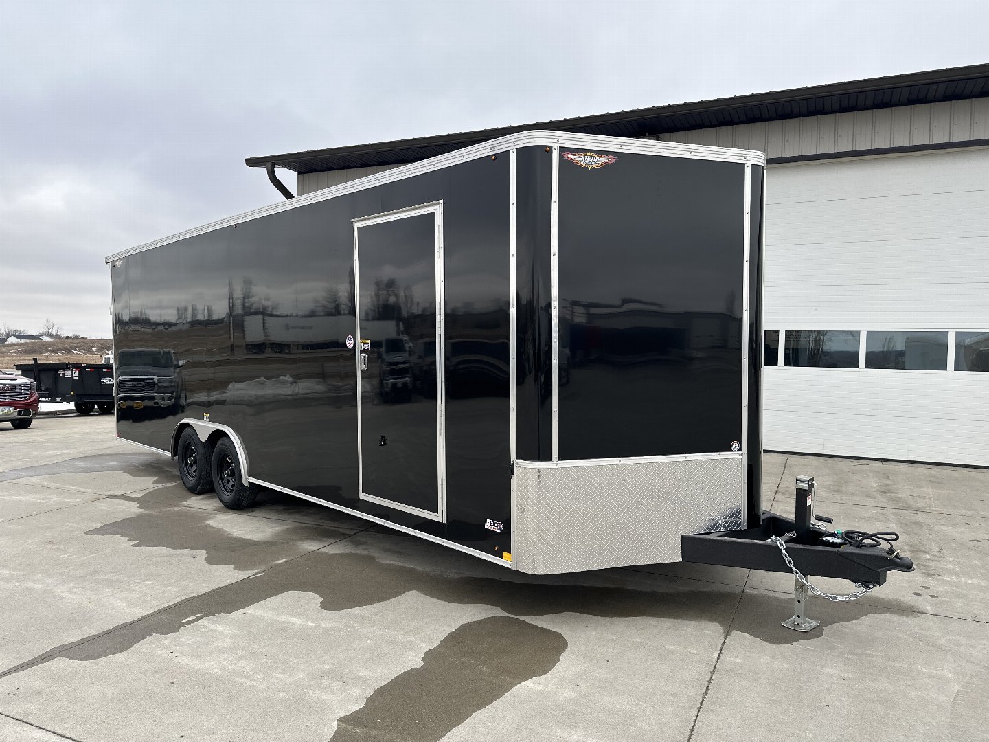 New 2025 H&H Trailers 8.5'x24' 10k Flat Top V-Nose Enclosed Car Hauler ...