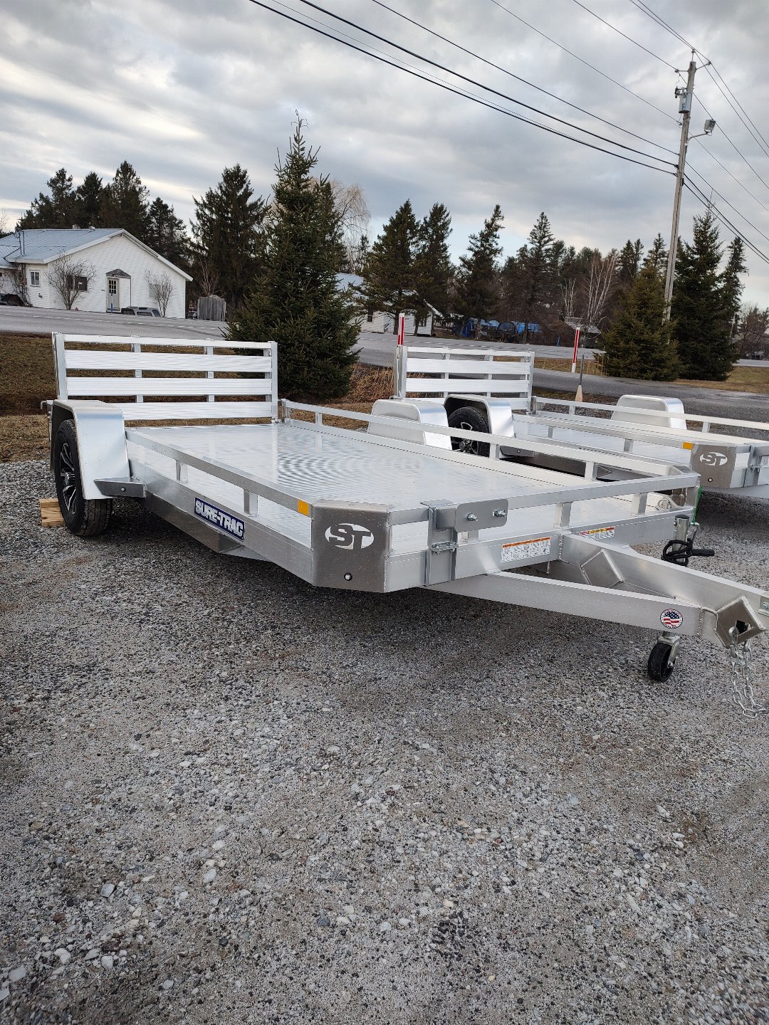 New 2025 Sure-Trac Aluminum Utility Trailer 7x14 Low Side | Gouverneur ...