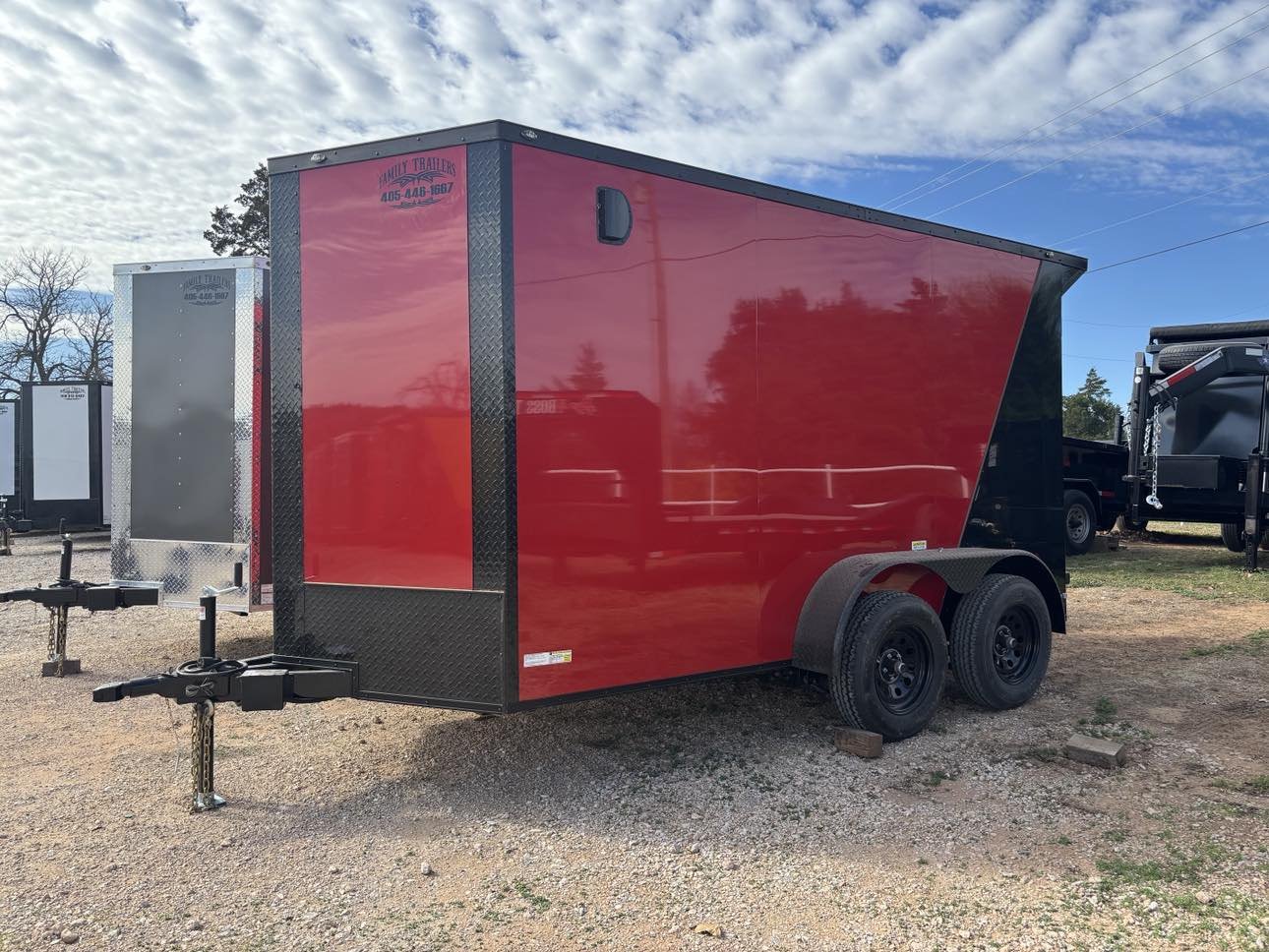 New 2025 FGT 6x12 Tandem Axle Cargo / Enclosed Trailer - BLACKOUT ...