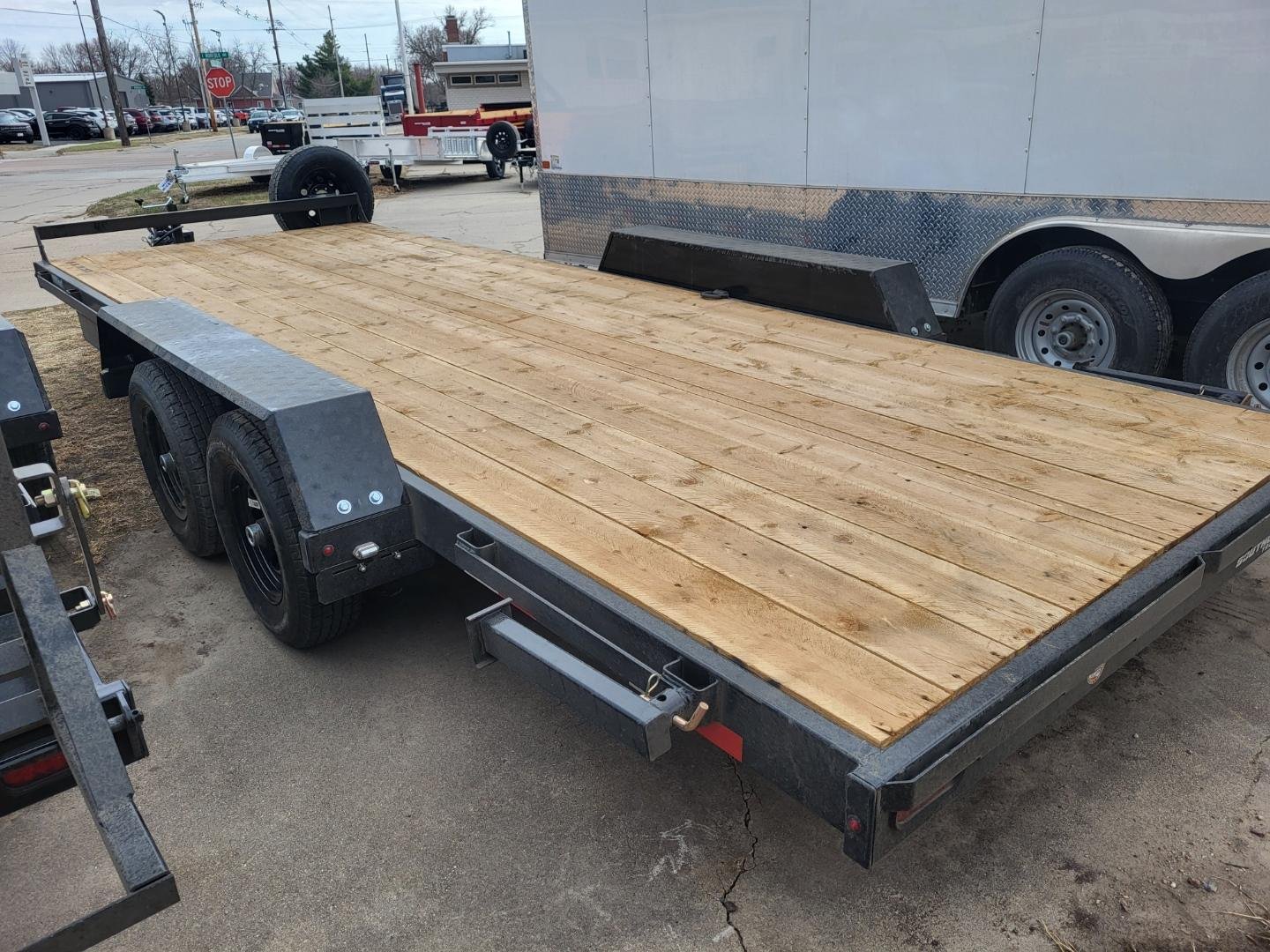 New 2025 Southland Trailers 20' Flatbed-10k GVWR Flatbed Trailer-Rear ...