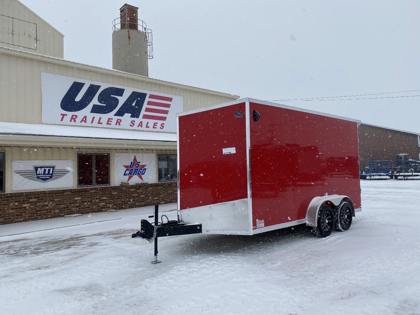 New 2025 US Cargo Ranger 7x14 +12" V-Nose Ramp Door w/Options Cargo ...