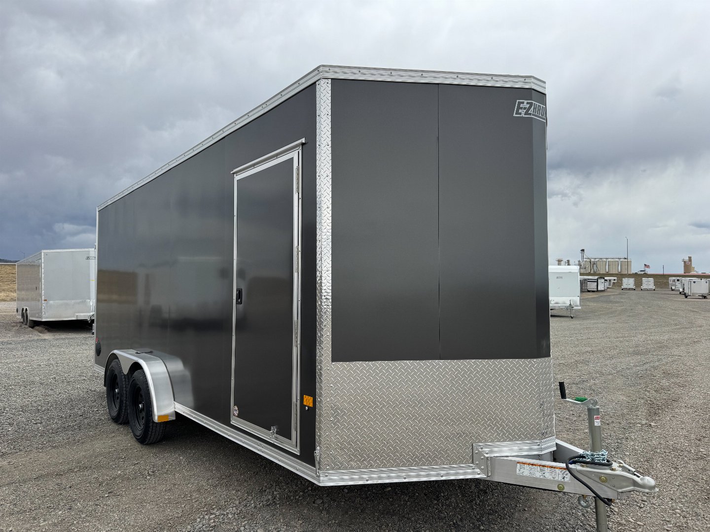 New 2024 ALCOM 7.4x18 EzHauler Cargo / Enclosed Trailer | Three Forks ...