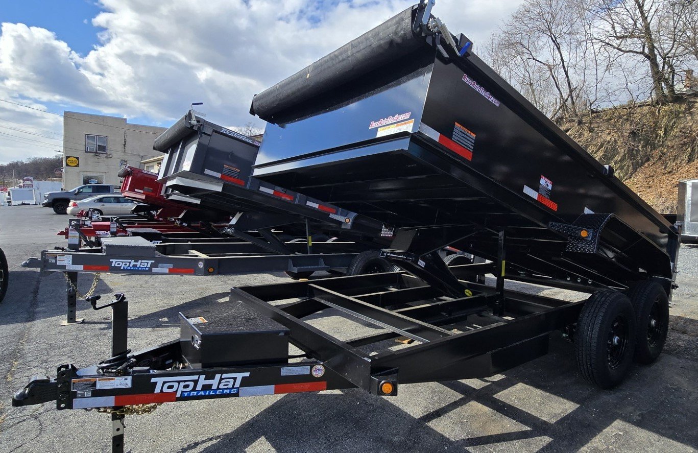New 2025 Top Hat Trailers 7X14 Dump Trailer | Enola Pennsylvania