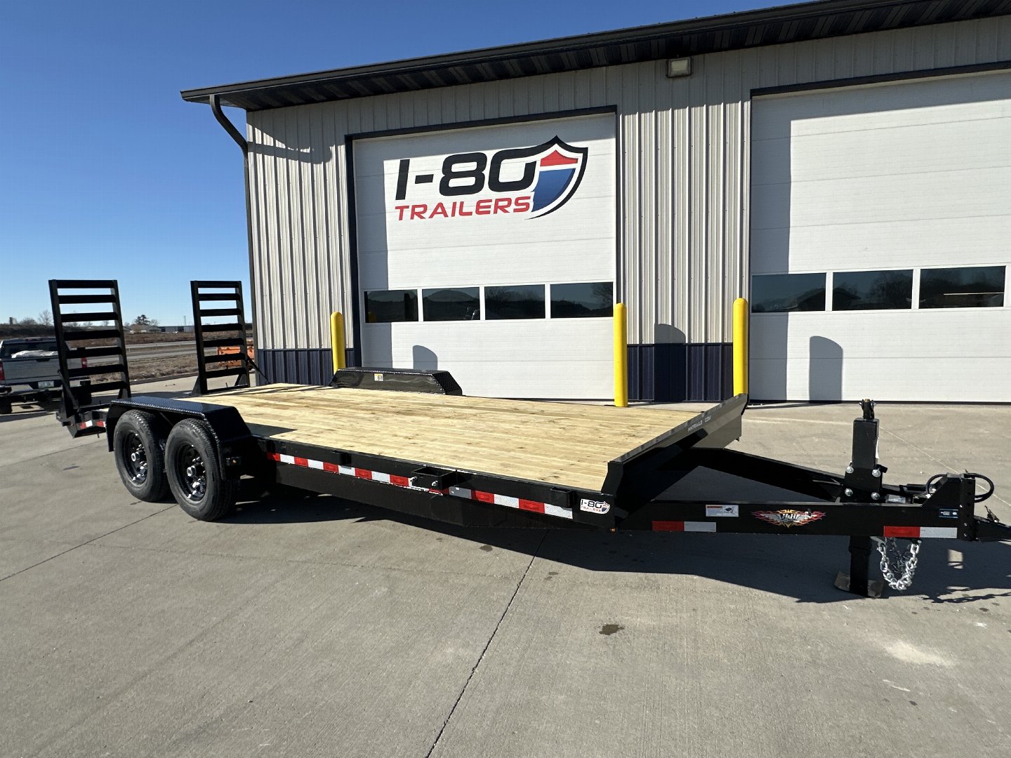 New 2025 H&H 82"x18'+2' 14k Industrial Equipment Trailer | De Soto Iowa