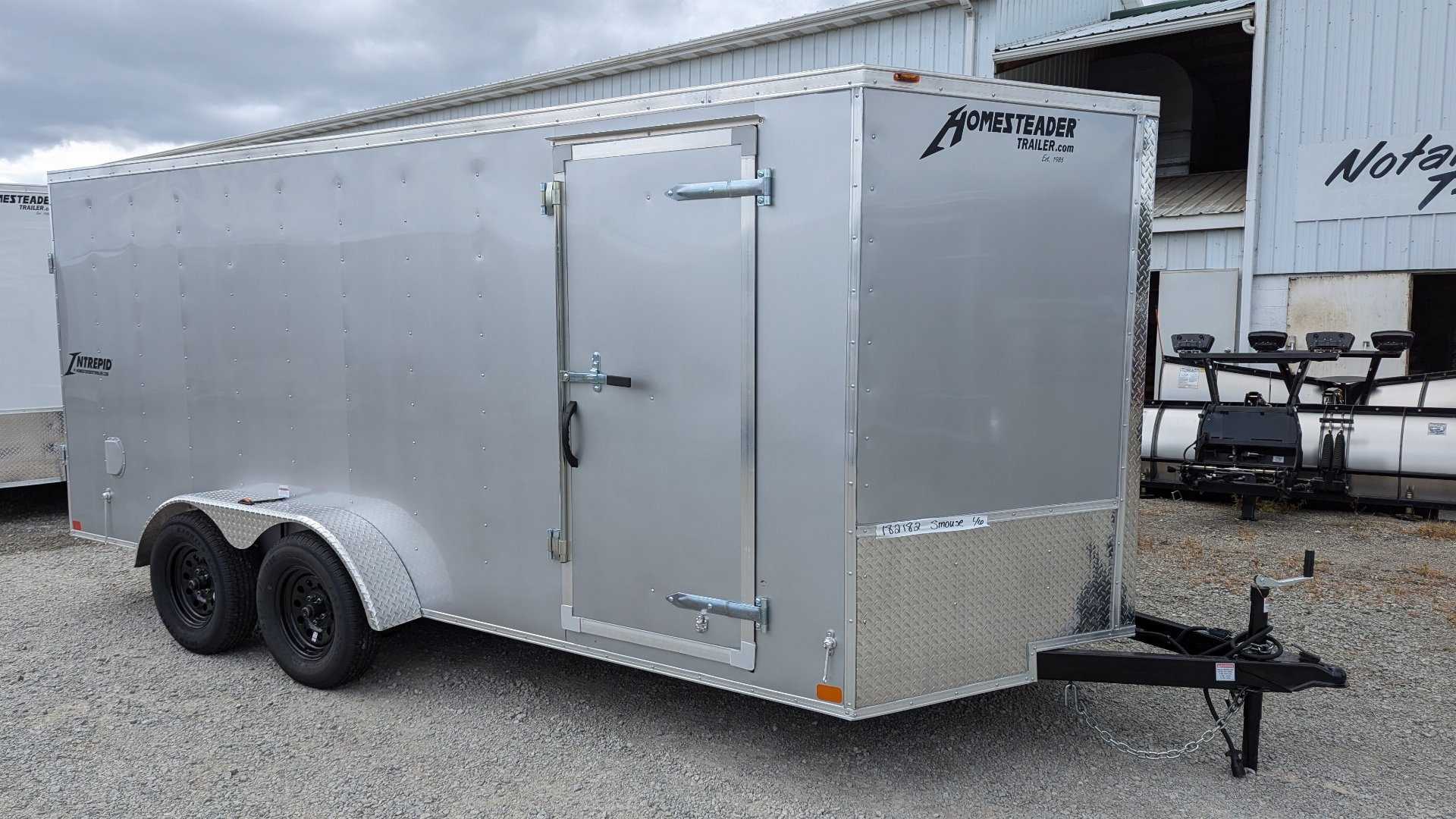 New 2025 Homesteader 7x16 Intrepid V-Nose Cargo Trailer w/ Barn Doors ...