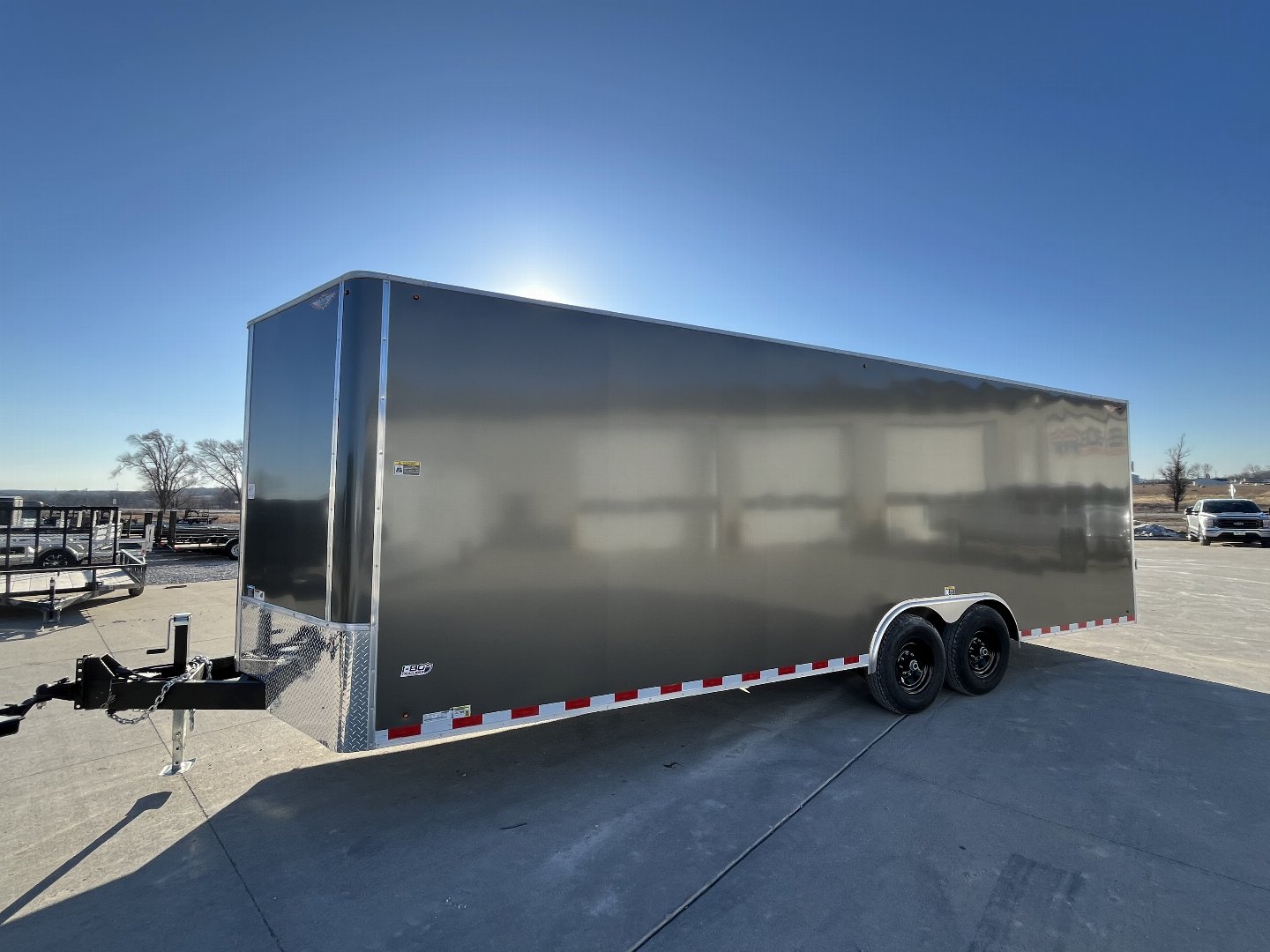 New 2025 H&H 8.5'x24' 14k Flat Top V-Nose Enclosed Cargo Trailer | De ...