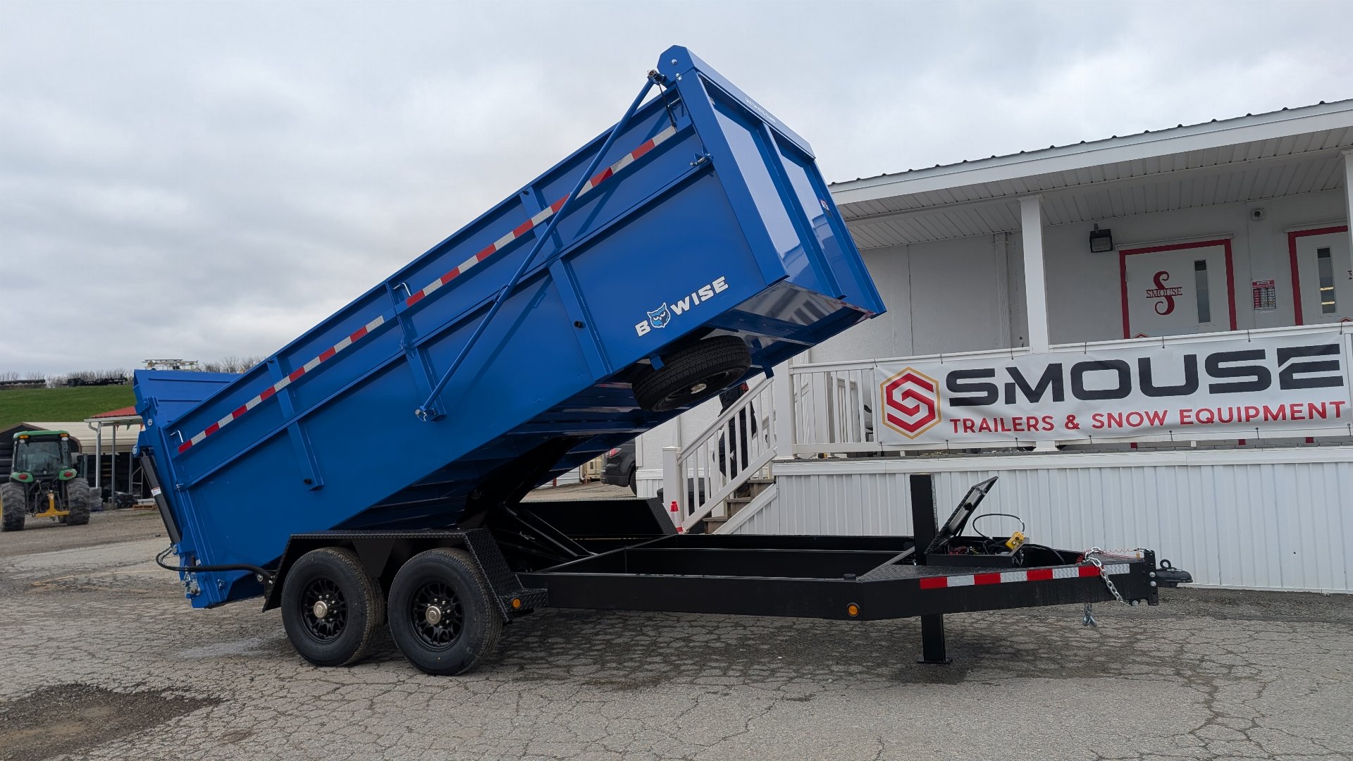 New 2025 BWise 6'10" x 16 HD Ultimate Dump Trailer w/ Hydraulic Double ...