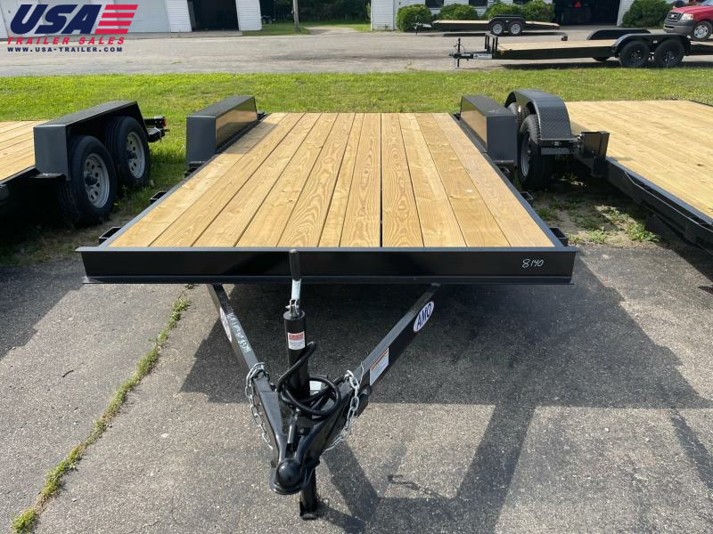 New 2025 AMO 18ft Wood Deck Car Hauler Trailer w/ 2 Axle Brake ...