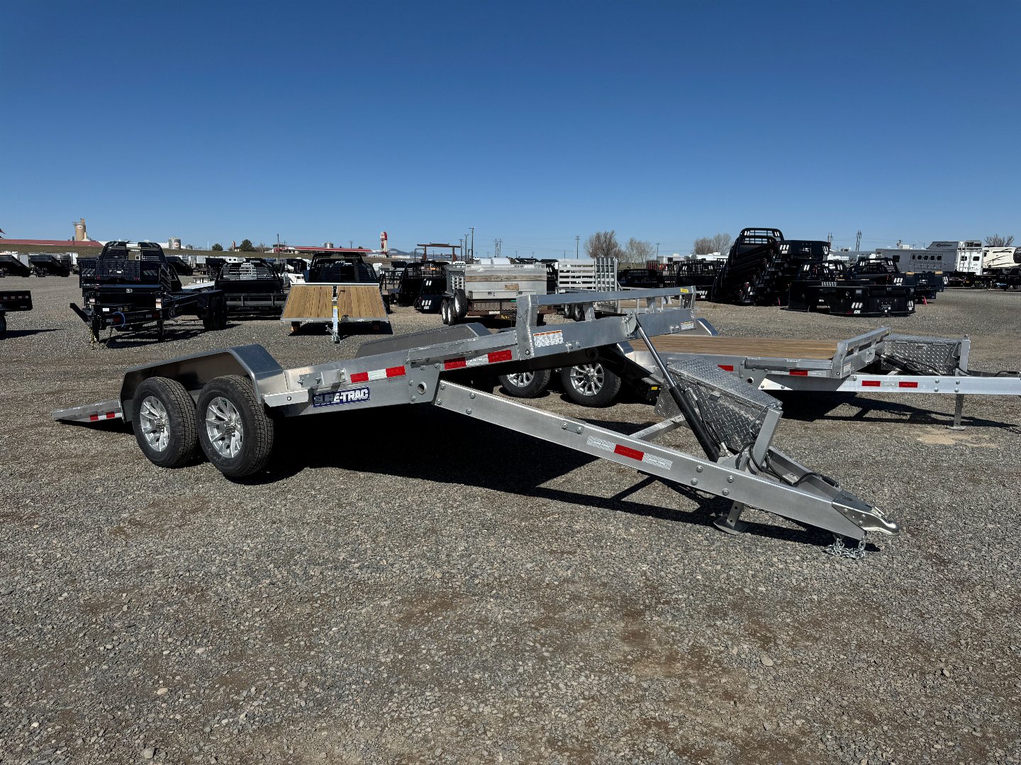 New 2025 Sure-Trac 18' Aluminum Power Tilt Trailer | Three Forks Montana