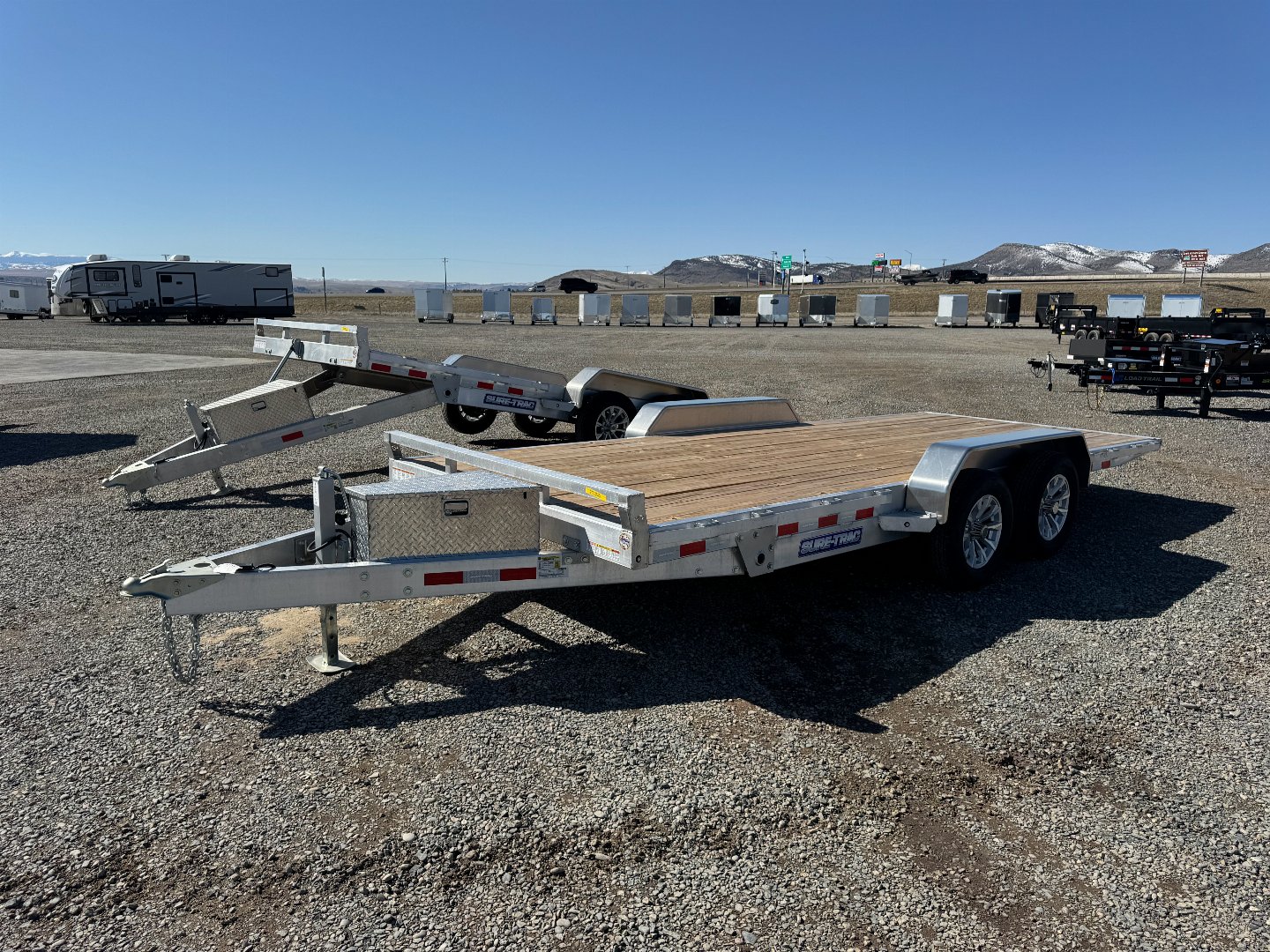 New 2025 Sure-Trac 18' Aluminum Power Tilt Trailer | Three Forks Montana