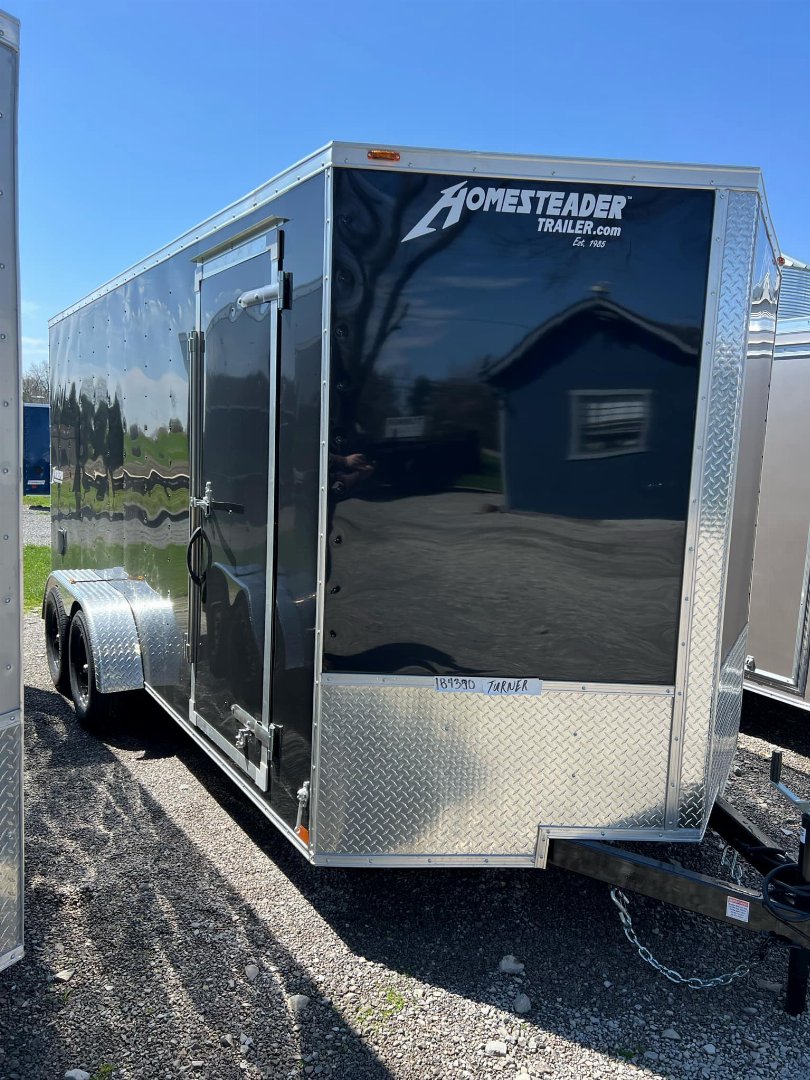 New Homesteader 7 x 16 +6" Tandem Axle Enclosed Cargo Trailer | Bellefontaine Ohio