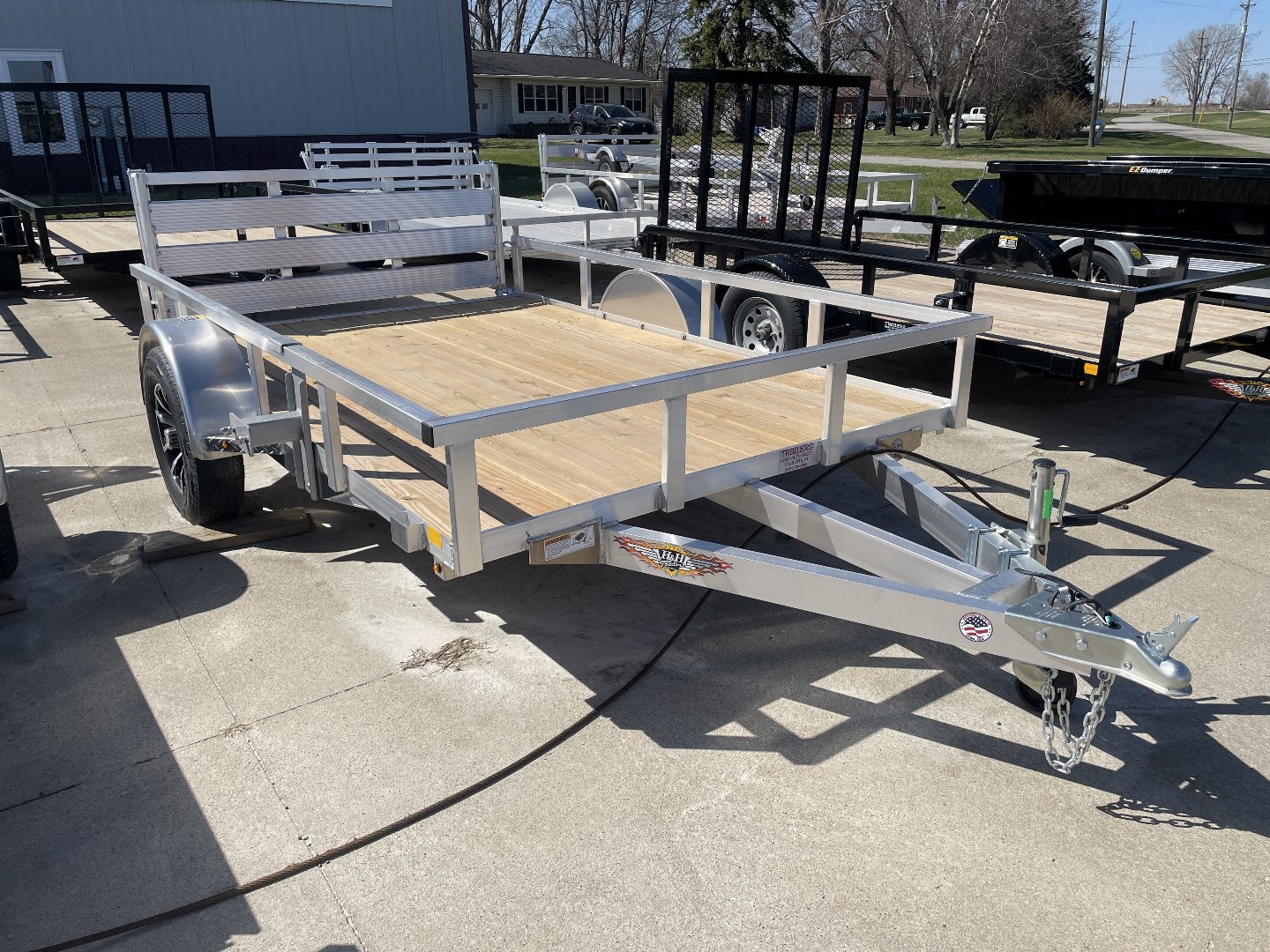 New 2025 H&H Trailers 76x10 Aluminum Rail Side Utility Trailer | Iowa ...
