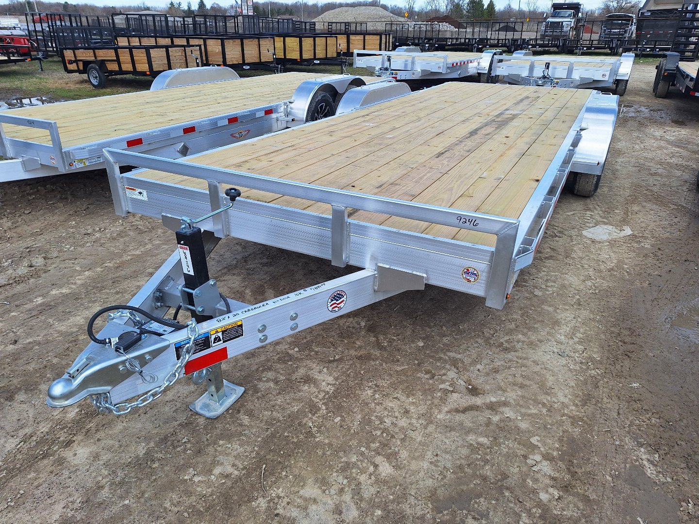 New 2025 H&H Trailers 82x20 10K Aluminum Car Hauler | New Boston Michigan