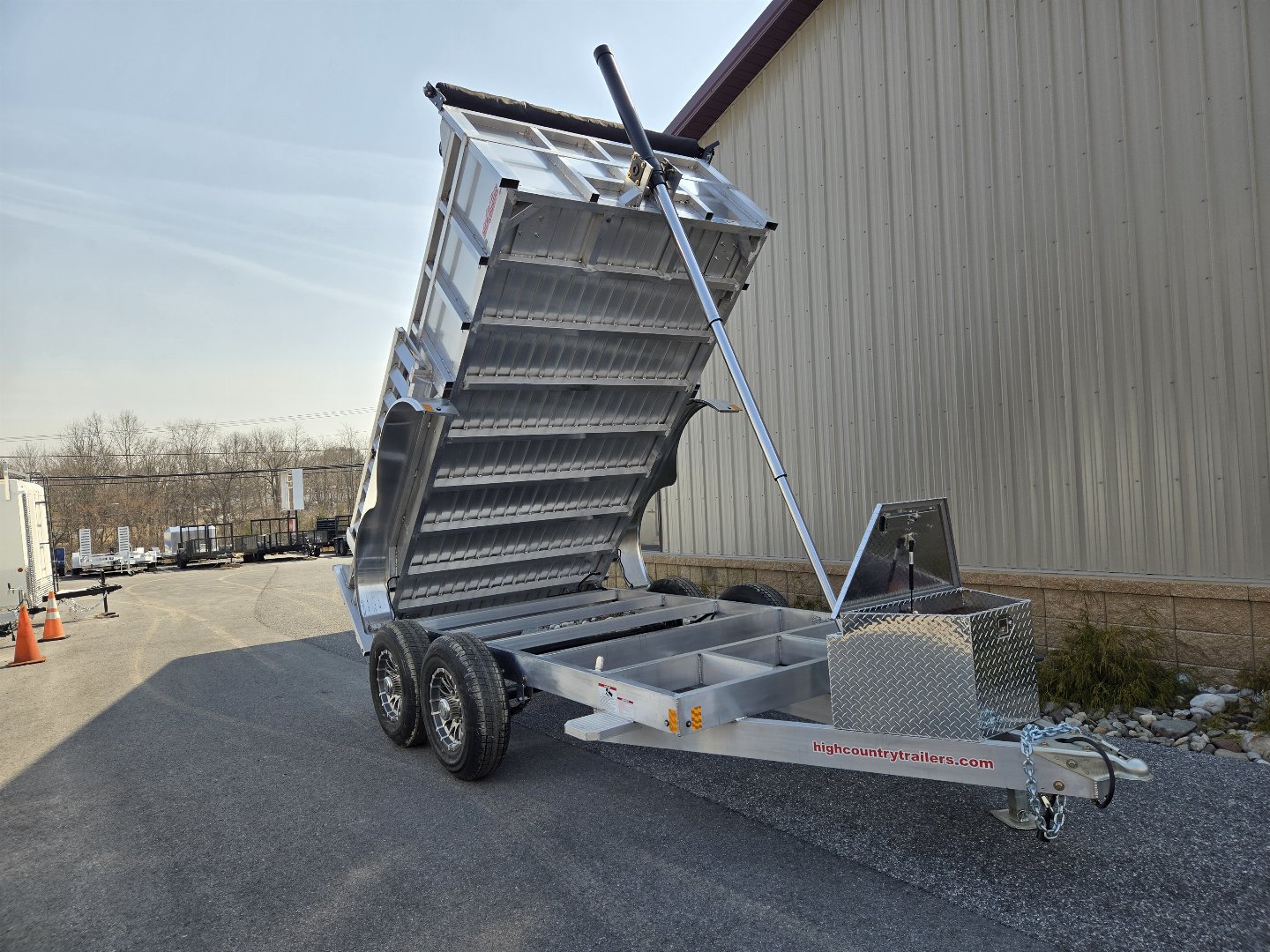 New 6 x 12 High Country Aluminum Dump Trailer, 10K GVWR ***Includes ...