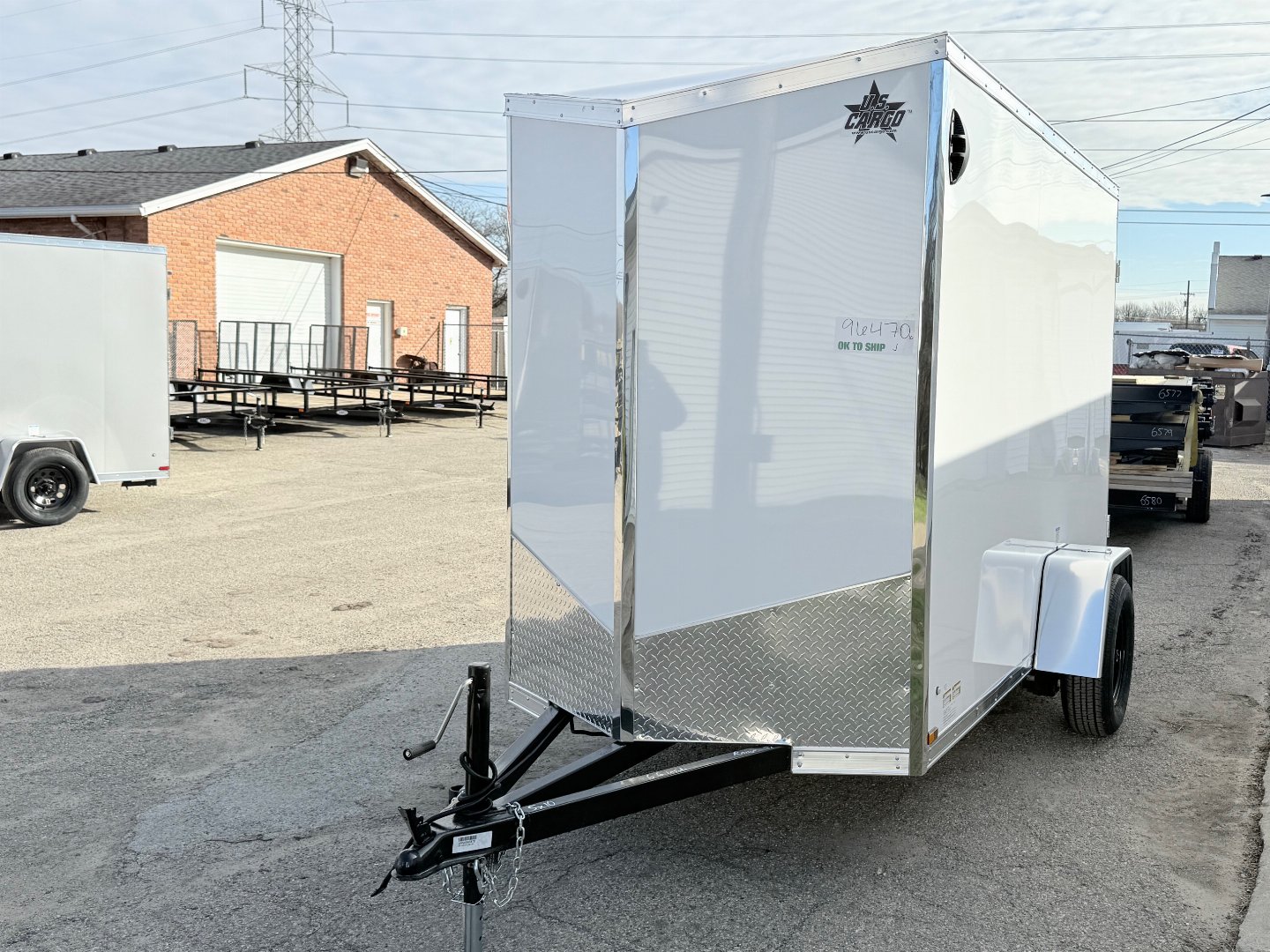 New 2025 US Cargo 5 x 10 Enclosed Trailer w/ Ramp Door with 6ft 6in ...