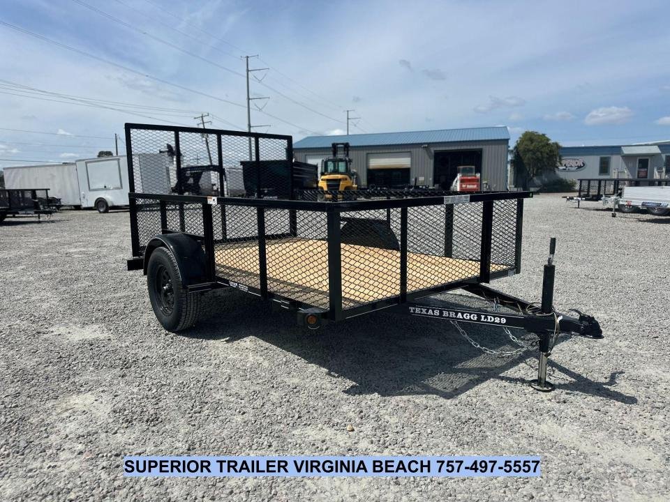 New 2025 TEXAS BRAGG TRAILERS 6x10LD w/ Gate and 2ft Expanded Sides ...