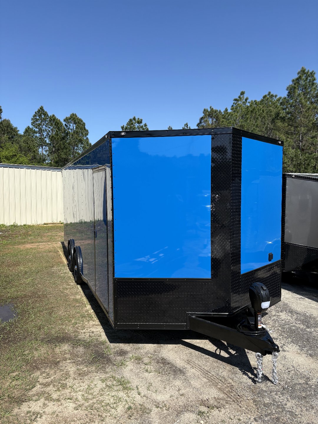 New 2025 PowerLine Cargo / Race Trailer Pepsi blue | Fitzgerald Georgia