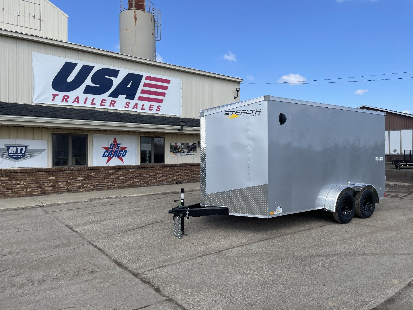 New 2025 Stealth Trailers Mustang 7x16 V-Nose Ramp Door 6'6" Cargo ...