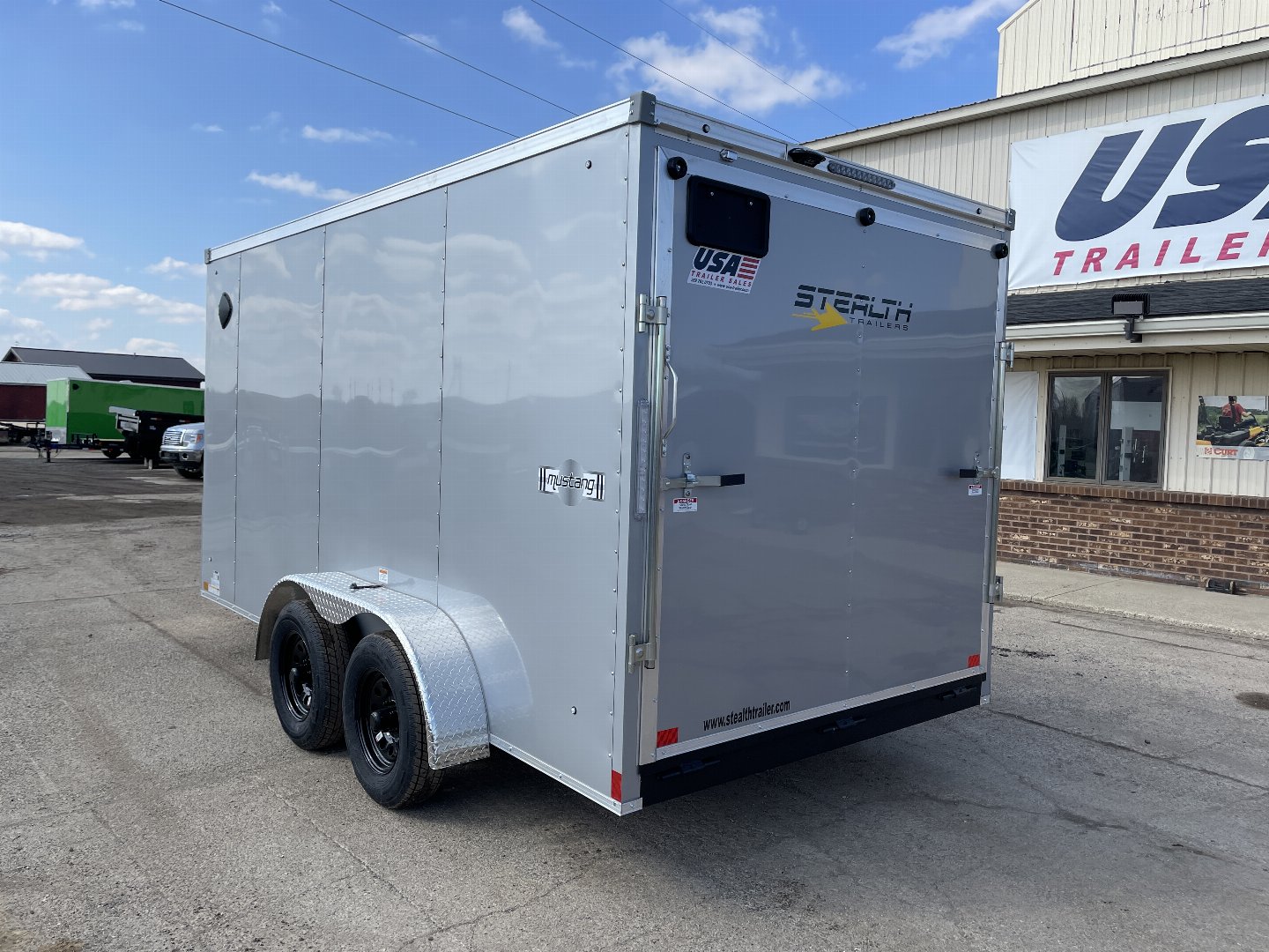 New 2025 Stealth Trailers Mustang 7x16 V-Nose Ramp Door 6'6" Cargo / Enclosed Trailer | Wayland ...