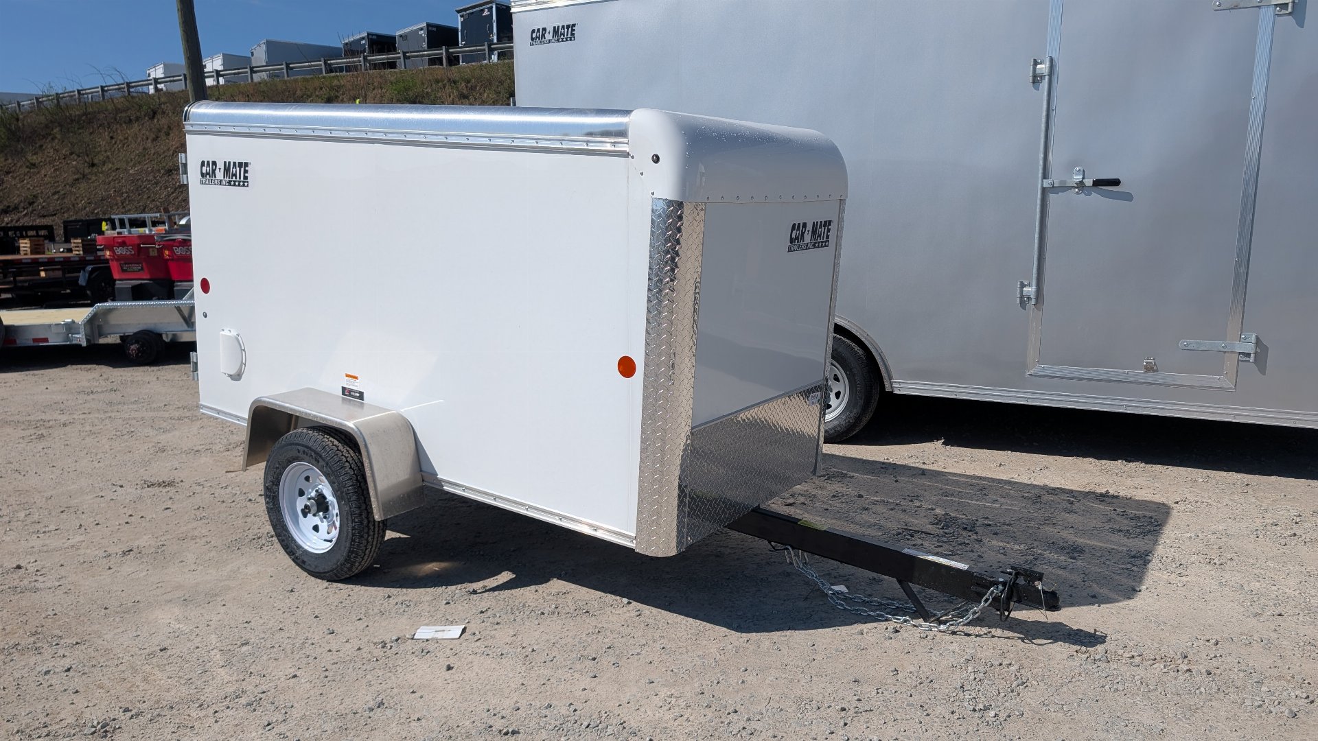 New 2025 Car Mate 4x8.5 Custom Cargo Trailer w/ Single Rear Door ...