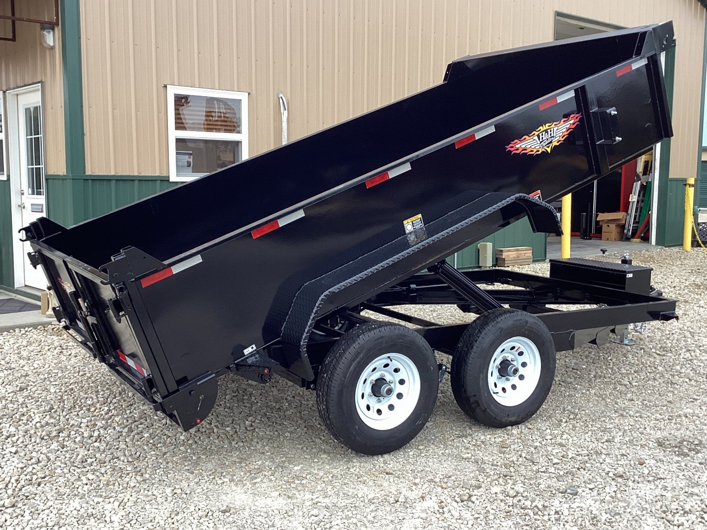 New 2023 H&H 76X12 Utility Dump Trailer, 10K | Hermann Missouri