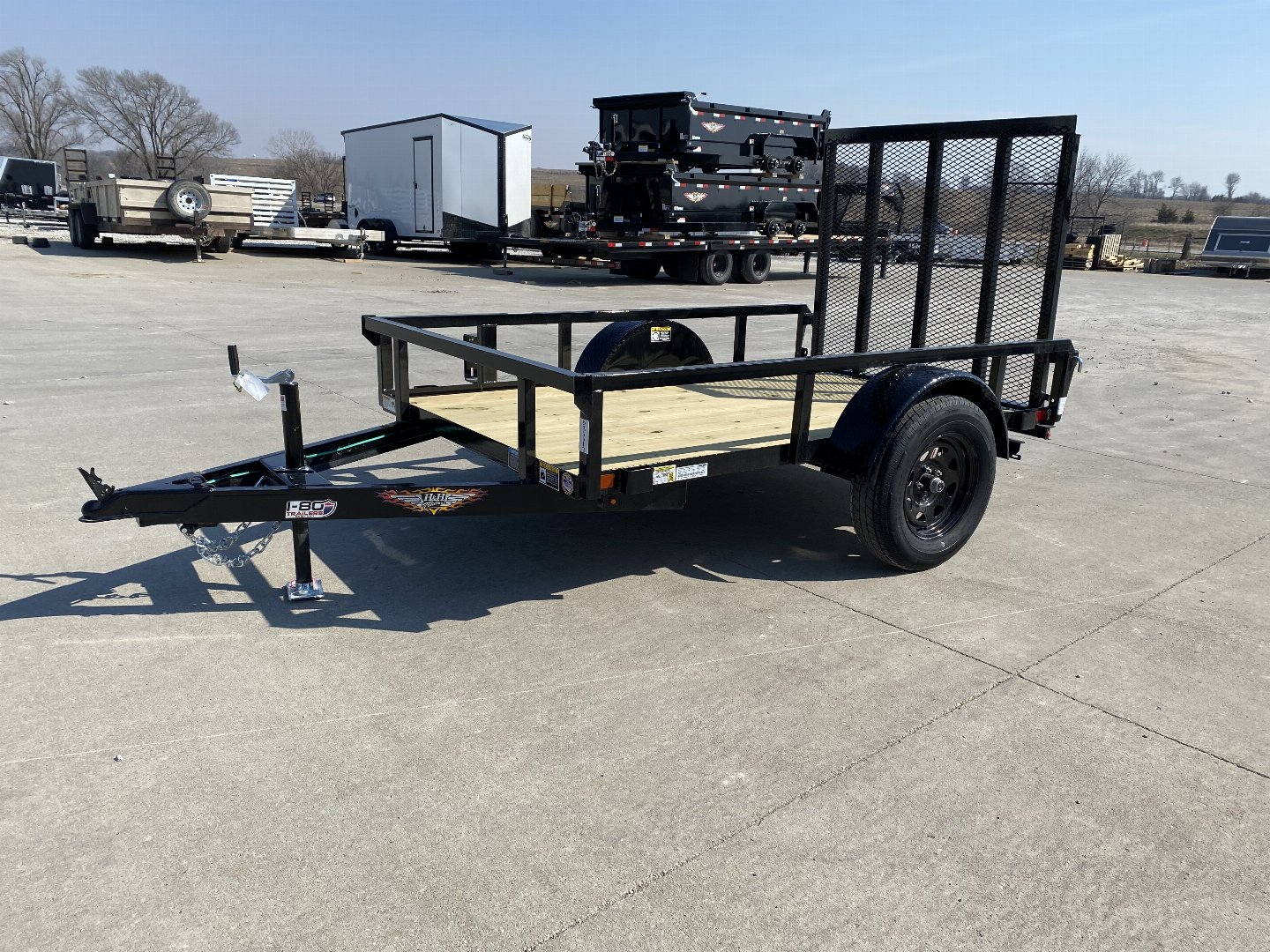New 2025 H&H Trailers Aluminum 76"x10' 3k Rail Side Utility Trailer ...