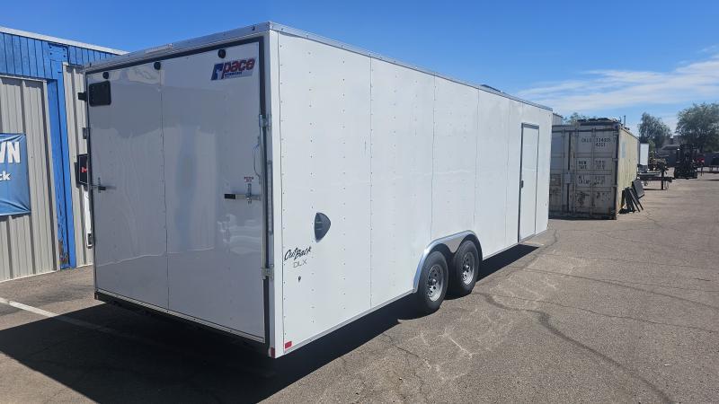 New 2025 Pace American Outback DLX - 8.5x24' Enclosed Cargo- Rear Ramp ...