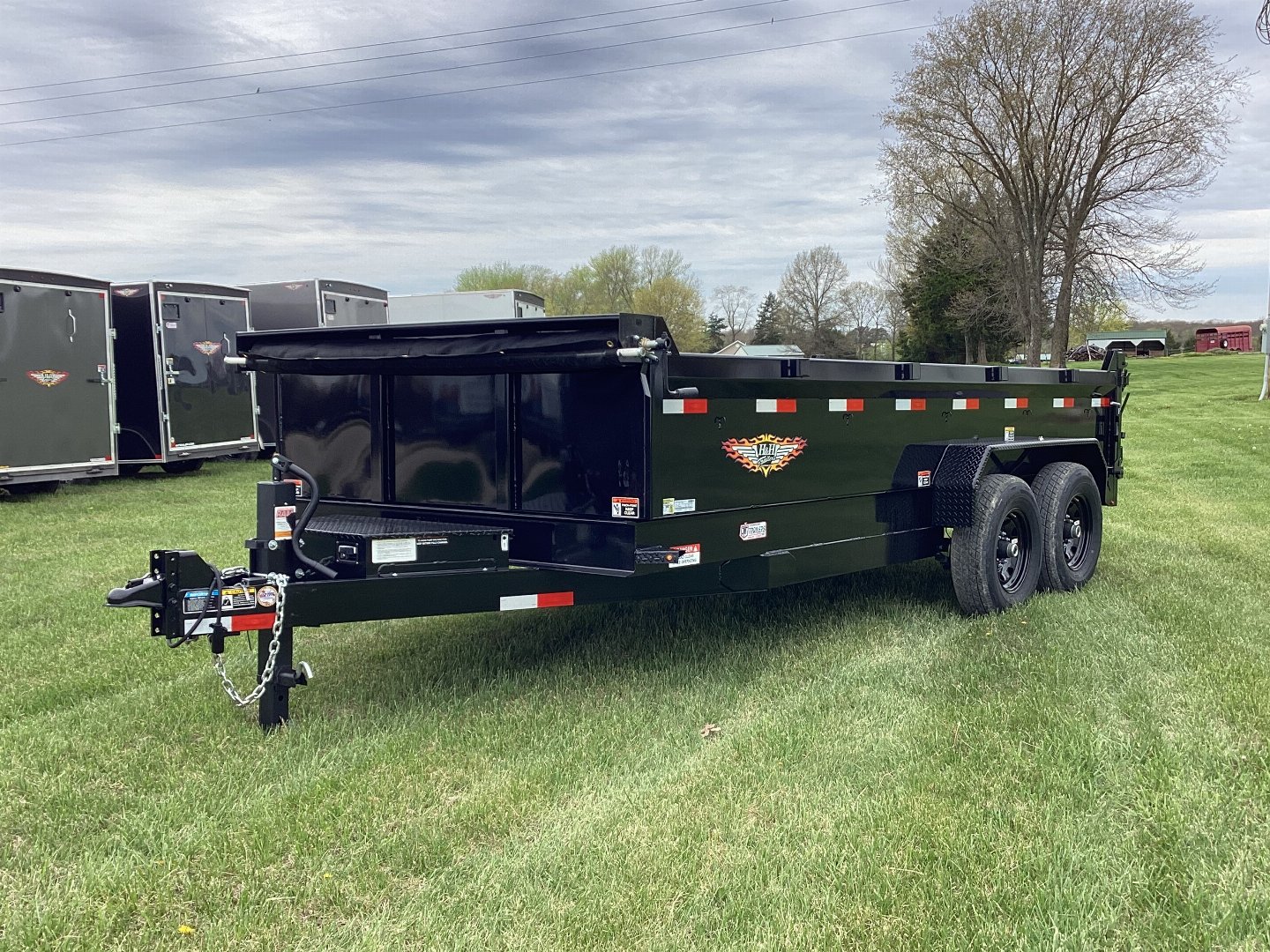 New 2025 H&H 83x16 Bumper Pull Industrial Dump Trailer, 14K | Hermann ...