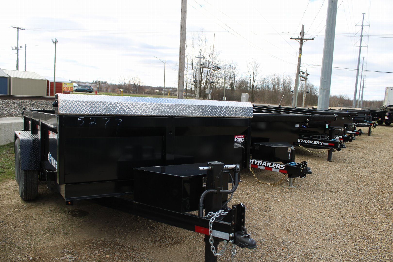 New 2024 BWISE 14FT 14K GVWR DUMP TRAILER 5531 Dump Trailer | White ...