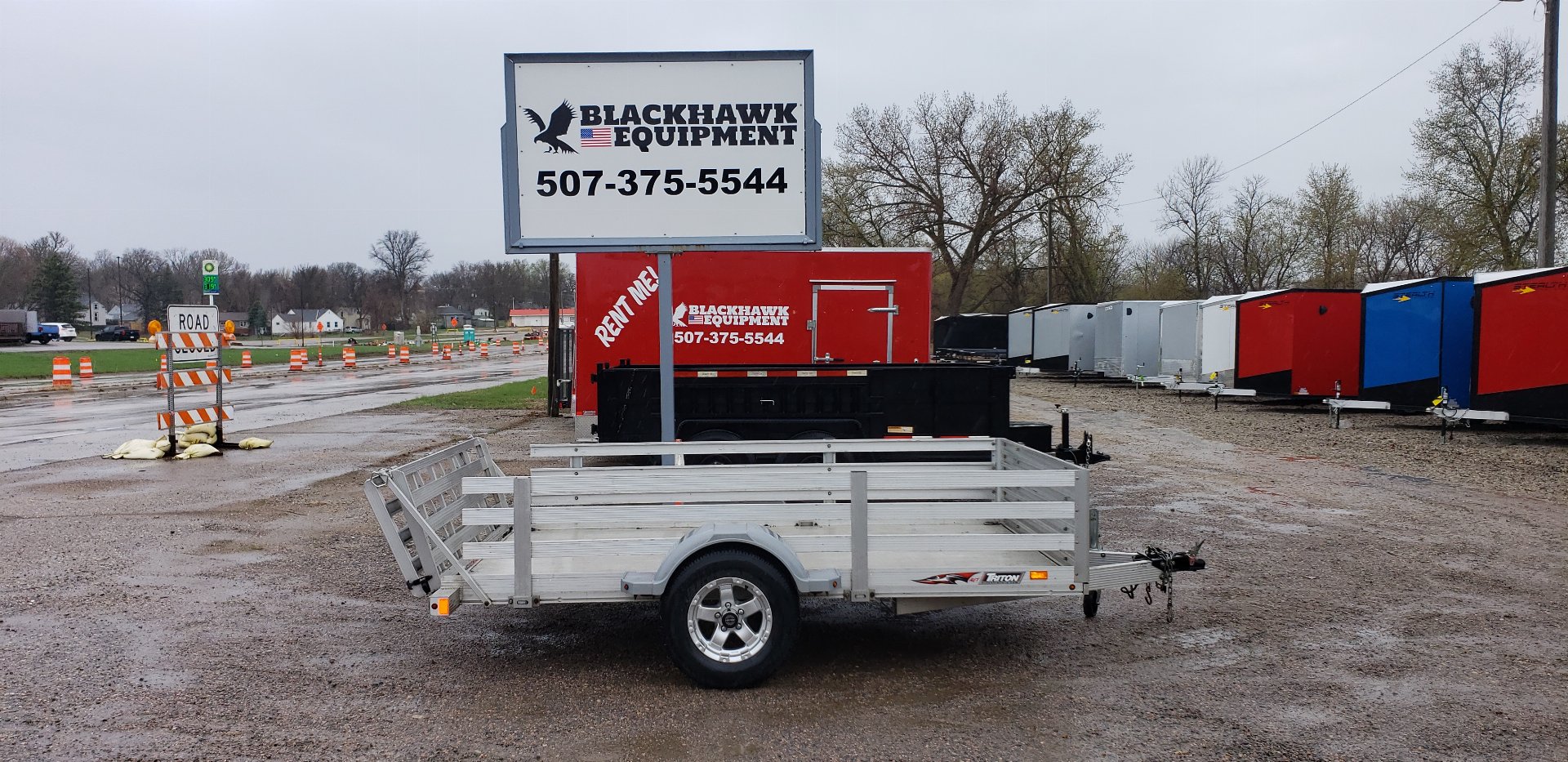 Used 2016 Triton Trailers 6x10 High Side Aluminum Utility Trailer ...