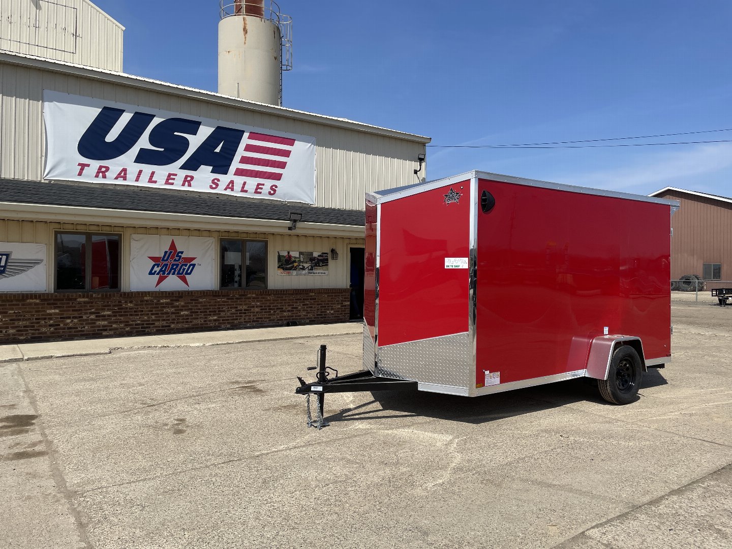 New 2025 US Cargo Scout 6x12 V-Nose Barn Door +6 w/options Cargo ...