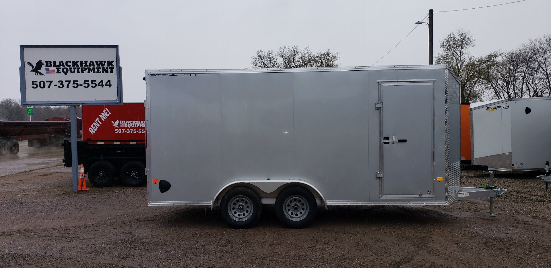 New 2025 Alcom Stealth 7.5x16 (7.4x16) All Aluminum Enclosed Cargo ...