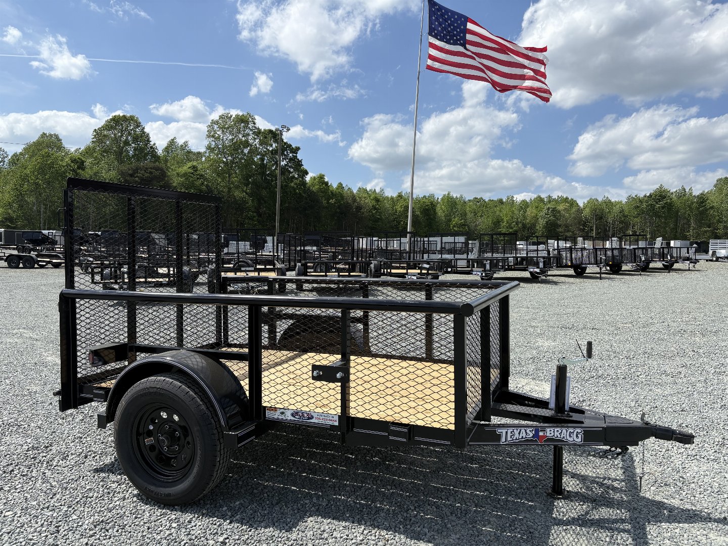 New 2025 TEXAS BRAGG TRAILERS 5X8P w/2ft Expanded Sides & Tailgate ...