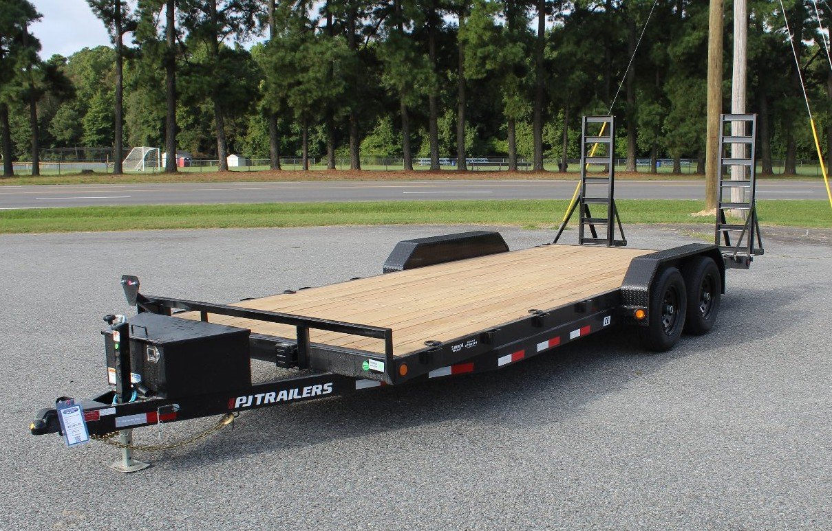 New 2025 PJ TRAILERS 20' CE 10K w/ Fold Up Ramps Equipment Trailer ...