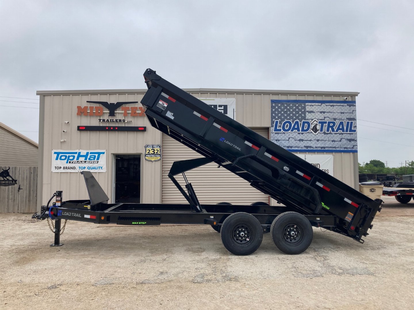 New 2025 Load Trail 83" x 16' Tandem Axle Dump Low-Pro Dump | Abilene Texas