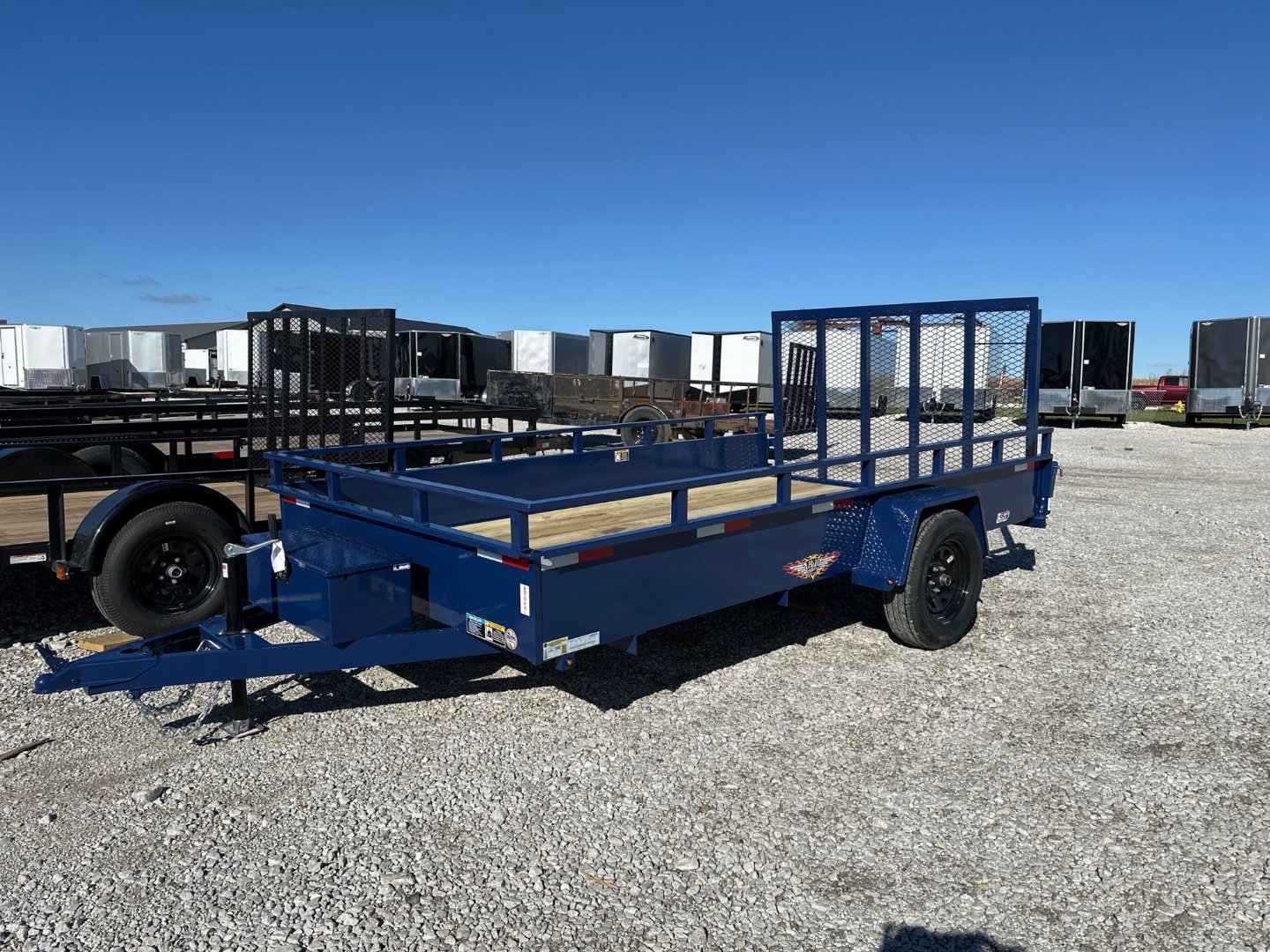 New 2025 H&H Trailers 82"x12' 3k Solid Side Utility Trailer | De Soto Iowa