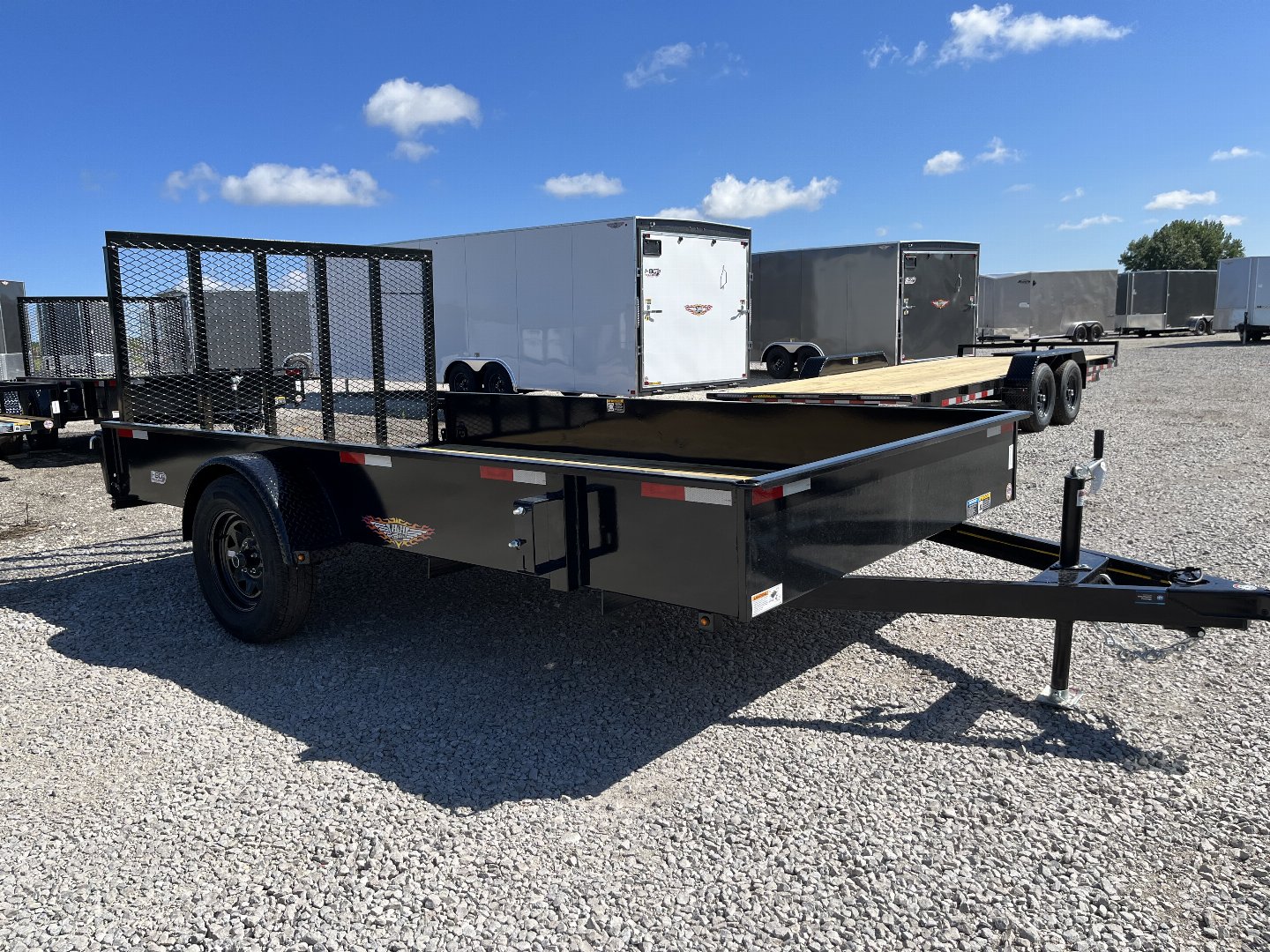 New 2025 H&H Trailers 82"x12' 3k Solid Side Utility Trailer | De Soto Iowa