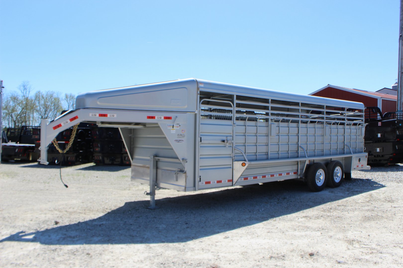 New 2025 GR Trailers 6.8x24 Gooseneck Livestock Trailer | Versailles Missouri