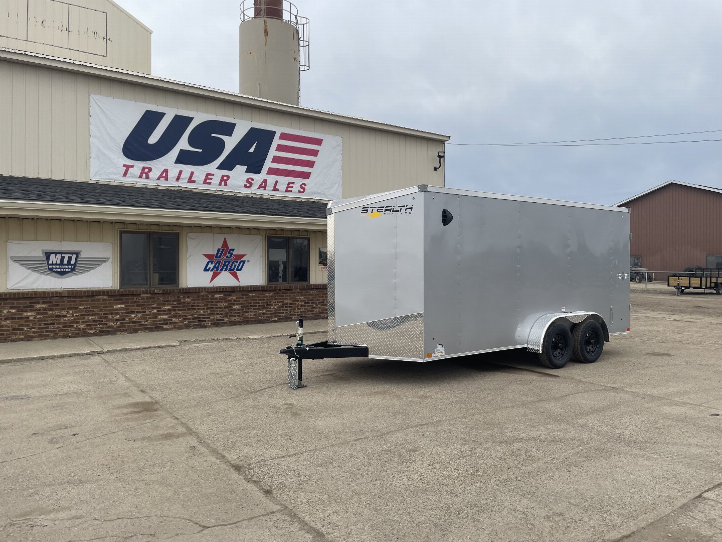 New 2025 Stealth Trailers Mustang 7x16 V-Nose Barn Door 6'6" Cargo ...