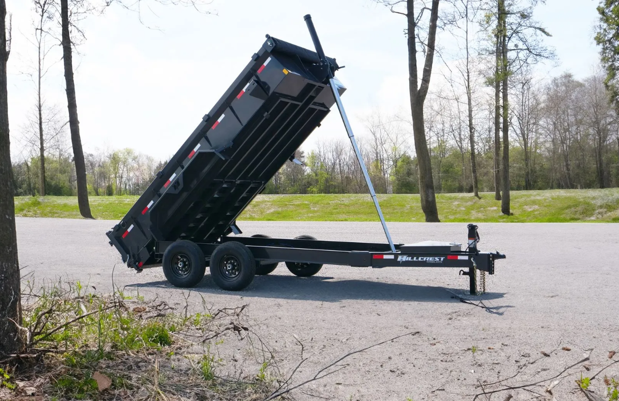 New 2025 Hillcrest Trailers 7'X14' 14.9K Standard Dump Trailer | De ...