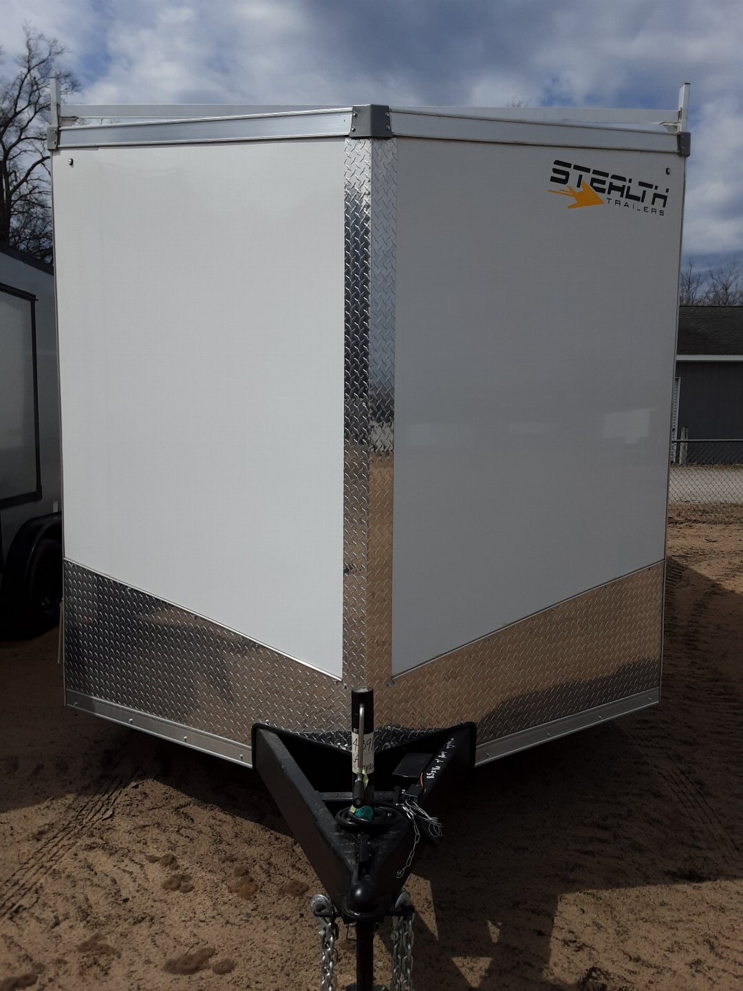 New 2025 Stealth Trailers 8.5X16 W/RAMP WHITE 7FT TALL Cargo / Enclosed ...