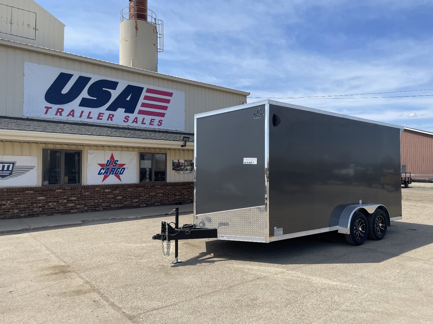 New 2025 US CARGO Scout 7x16 V-Nose Ramp Door +12 Cargo / Enclosed ...