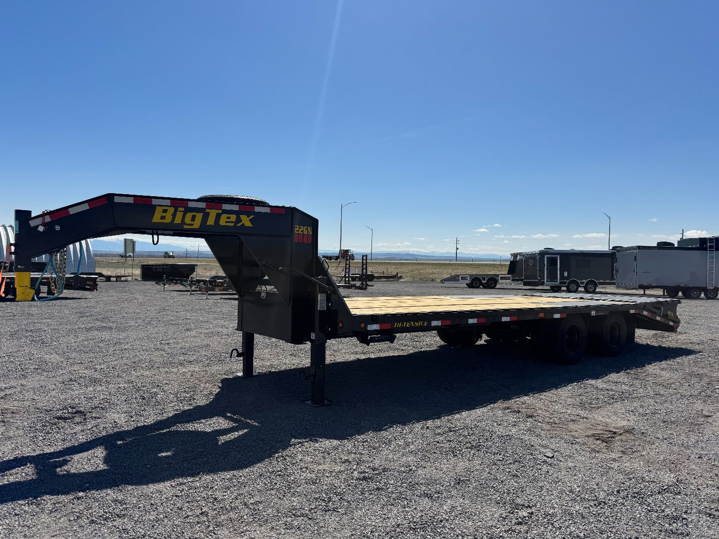 New 2024 Big Tex Trailers 22GN 20+5 Tandem Dual Flatbed | Three Forks Montana