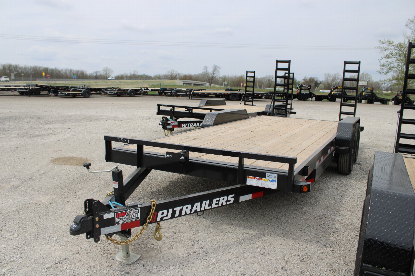 New 2025 PJ Trailers 20'FT FR 14K GVWR EQUIPMENT TRAILER WITH FOLDING ...