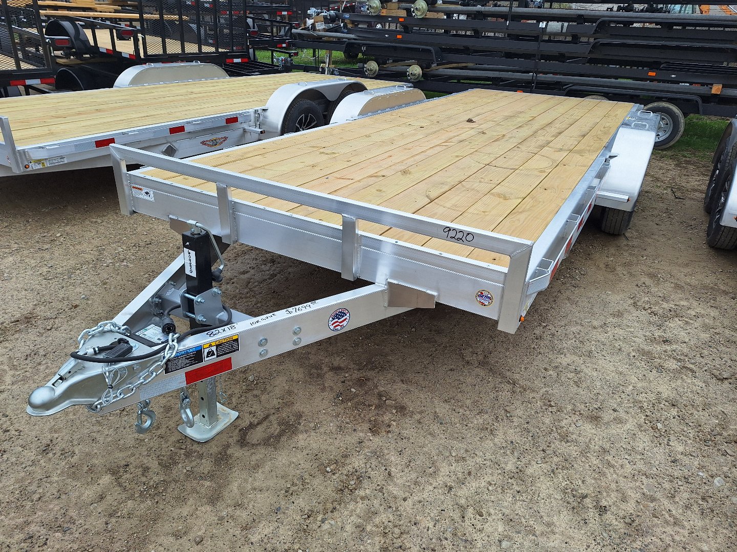 New 2025 H&H Trailers 82x18 Aluminum 10K Car Hauler | New Boston Michigan