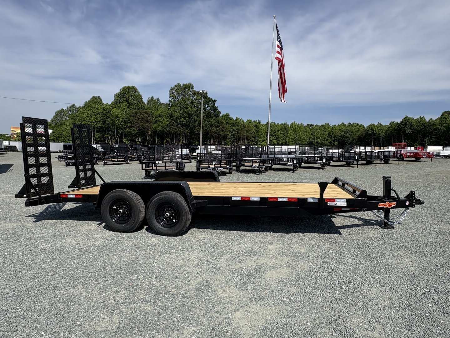 New 2025 Down 2 Earth 20ft 14K w/ Fold Up Ramps Equipment Trailer ...